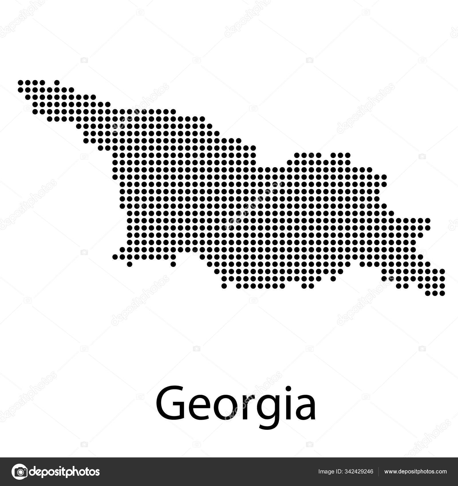 High detailed vector map - Georgia Stock Vector by ©pvl0707 342429246