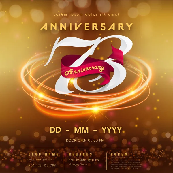 73 years birthday logo Vector Art Stock Images | Depositphotos
