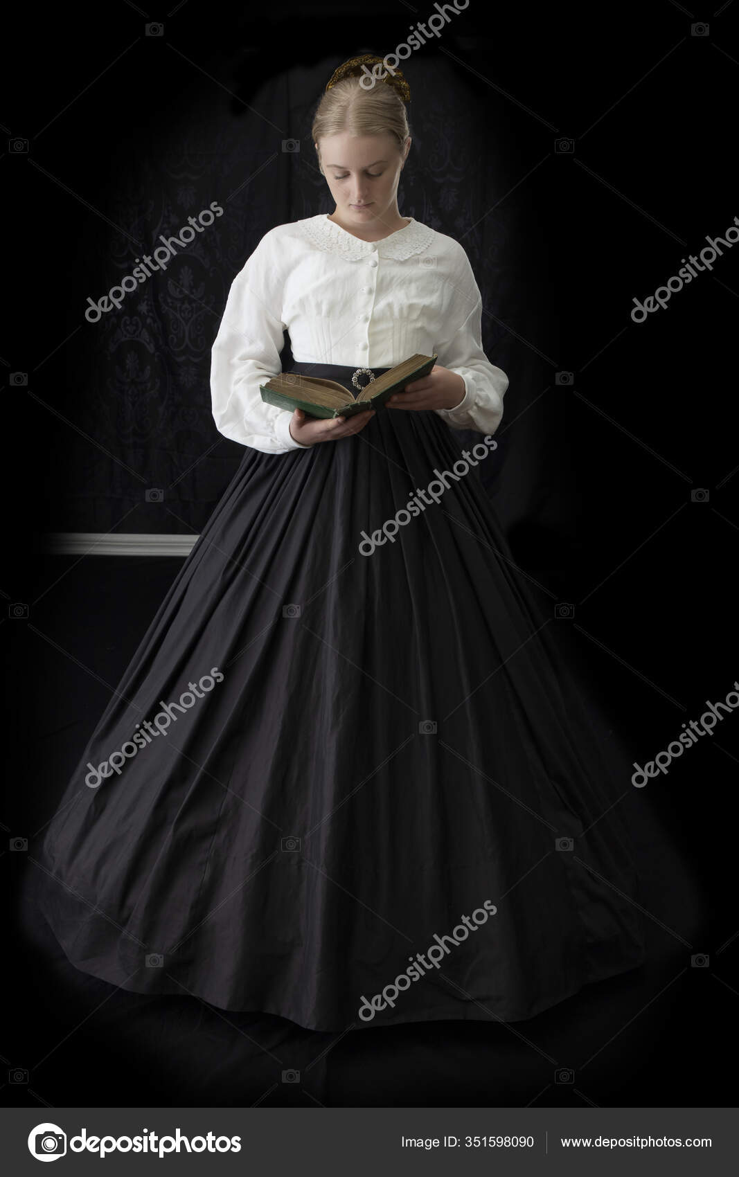Victorian Lady Reading Book Stock Photo by ©kathysg 351598090
