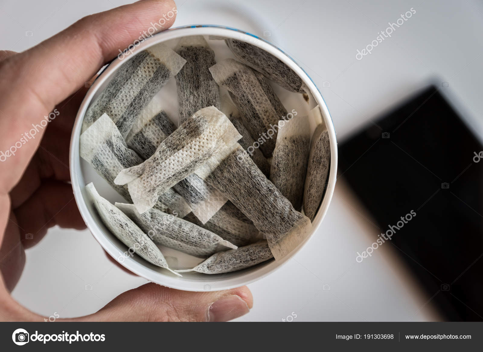 Snus Box Snus Moist Powder Tobacco Product Widely Consumed Norway Stock ...