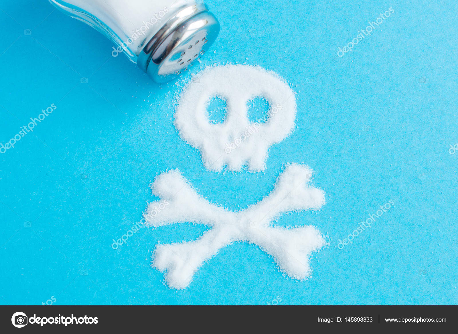 Blue Skull And Crossbones Background