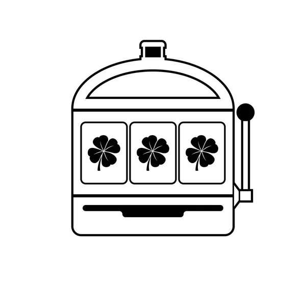 Slot Machine Vector Black And White