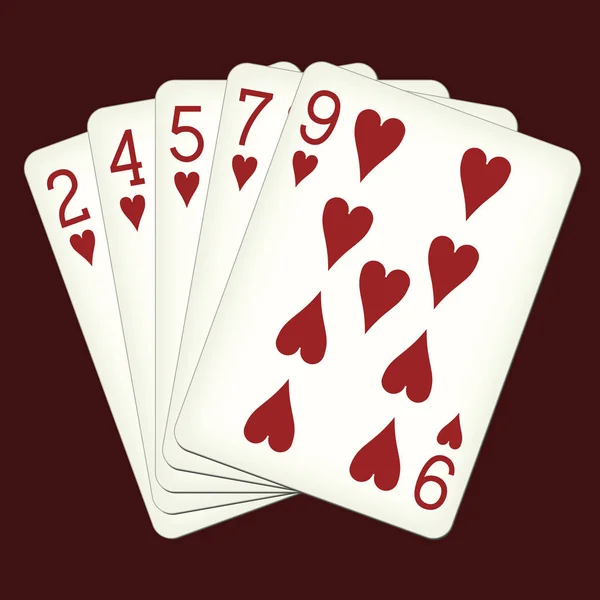 Royal flush poker cards Stock Vector Image by ©soleilc #5984698