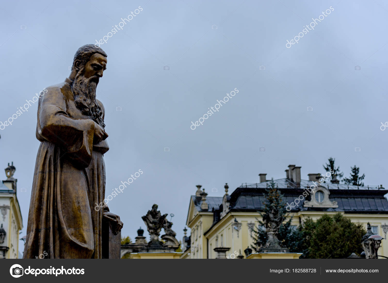 Newly erected monument of metropolitan Andrey Sheptytsky – Stock ...