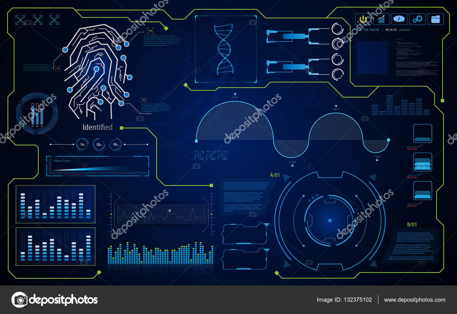 Abstract ui futuristic screen Stock Illustration by ©pixtumz@hotmail ...