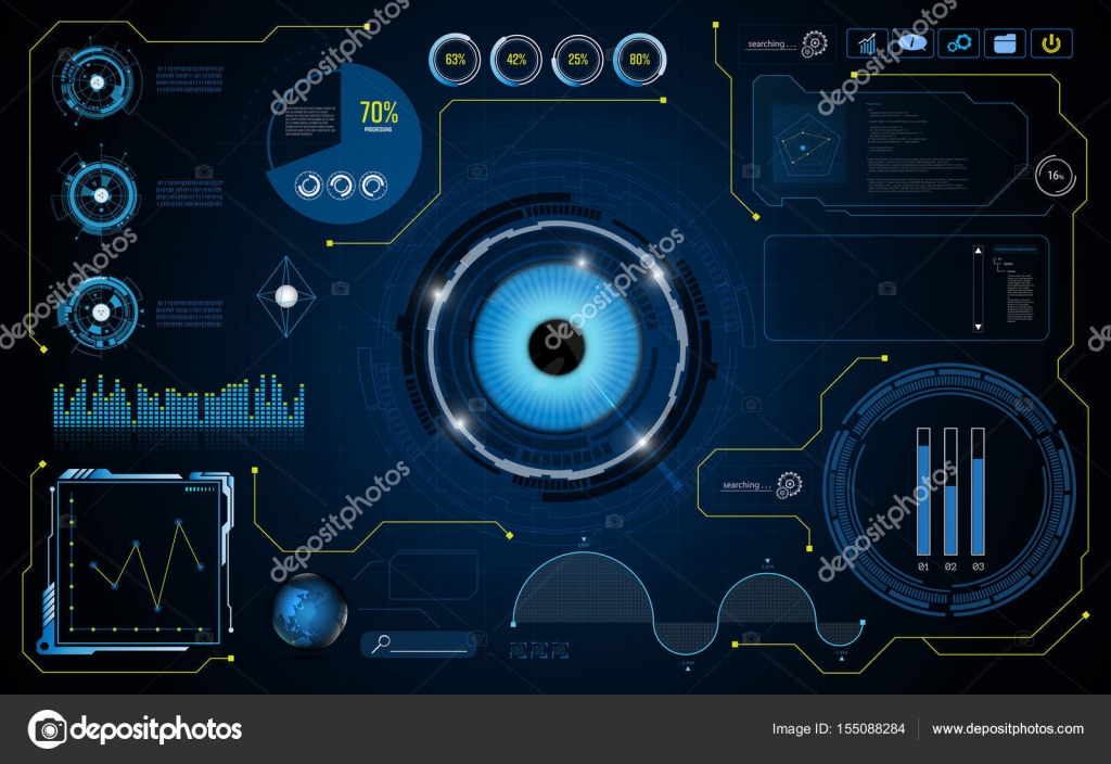 Design of hud interface Stock Vector Image by ©pixtumz@hotmail.com #155088284