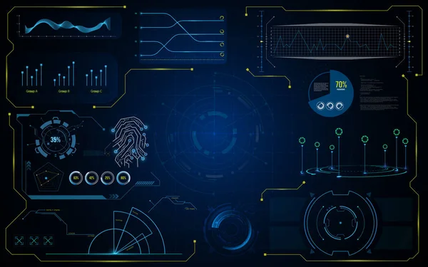 Interface with ui smart screen Stock Vector Image by ©pixtumz@hotmail.com #155085748