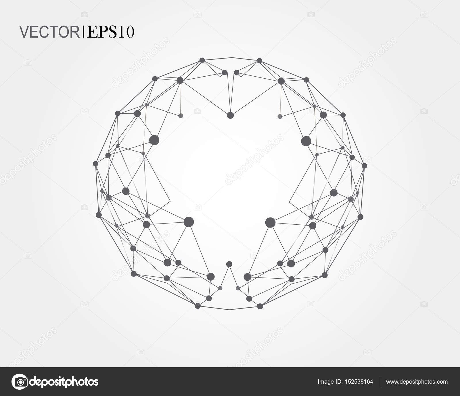 Connection concept. Geometric vector background for business or science ...
