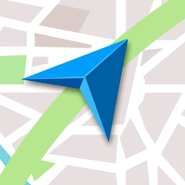 Gps navigation background. City map. Vector illustration. Stock Vector ...