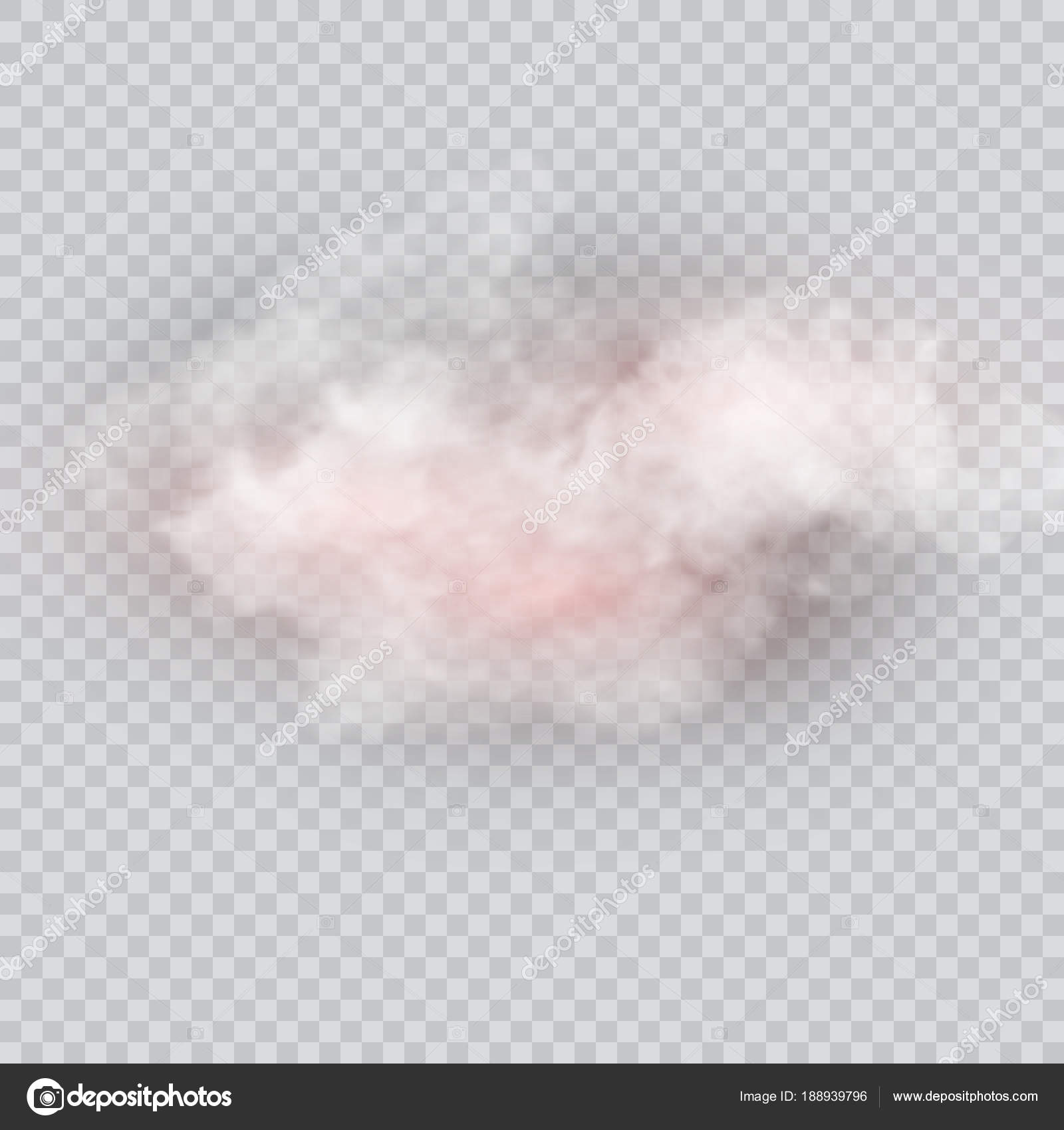 Vector set of realistic isolated cloud on the transparent background ...