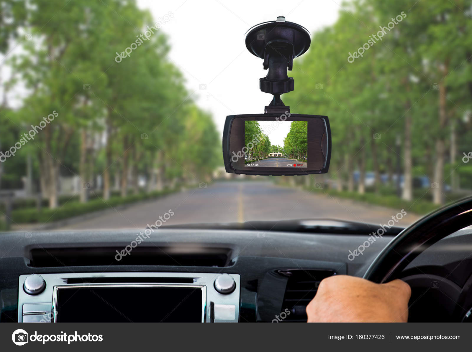Car DVR Front camera car recorder — Stock Photo © escapejaja #160377426