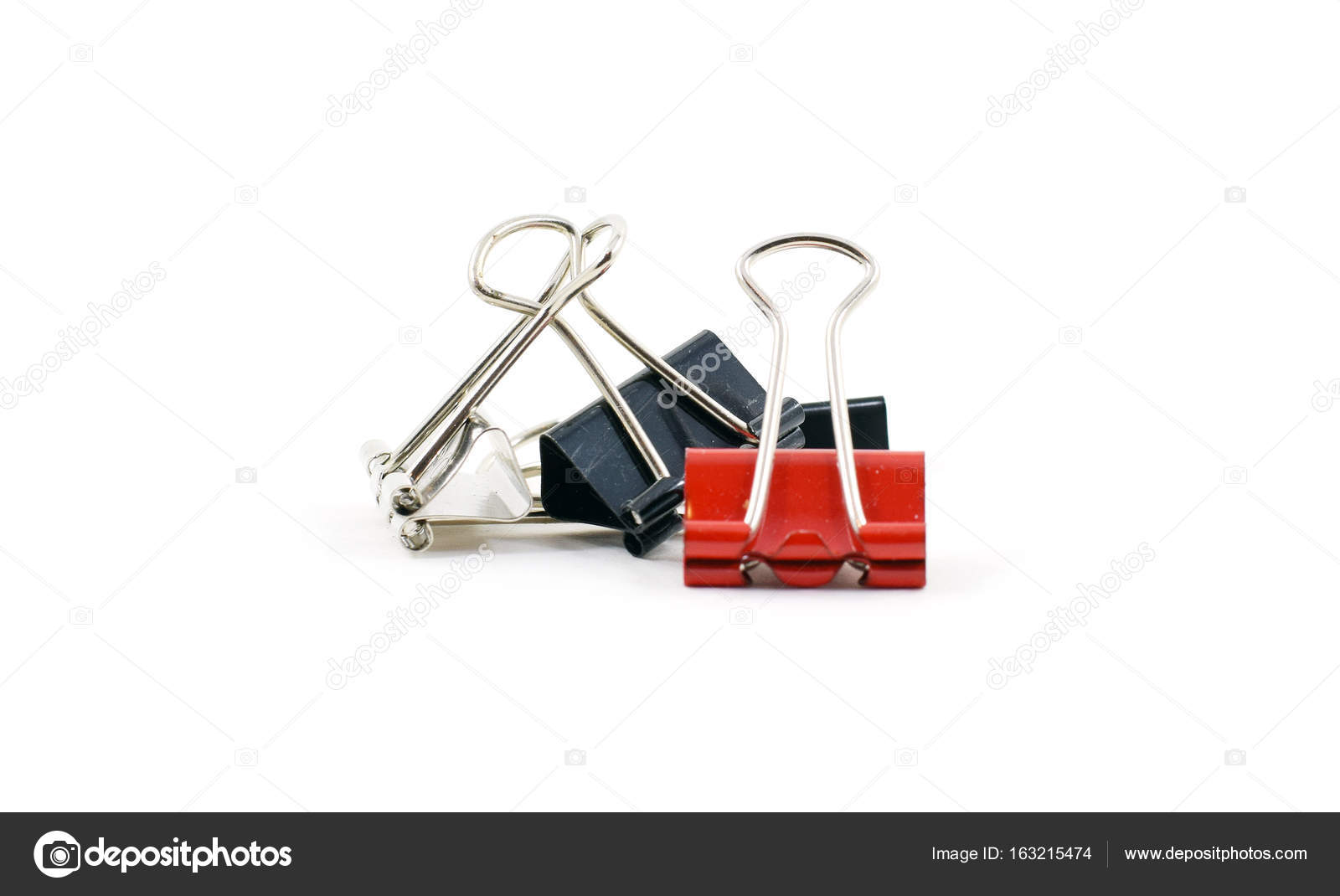 Metal binder clips Stock Photo by ©cabecademarmore 163215474