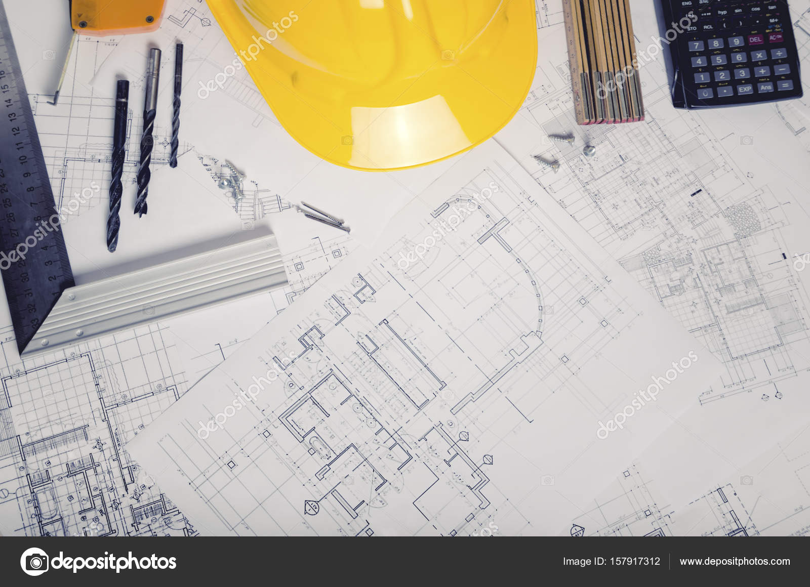 Architectural design and construction background. — Stock Photo © adzic ...