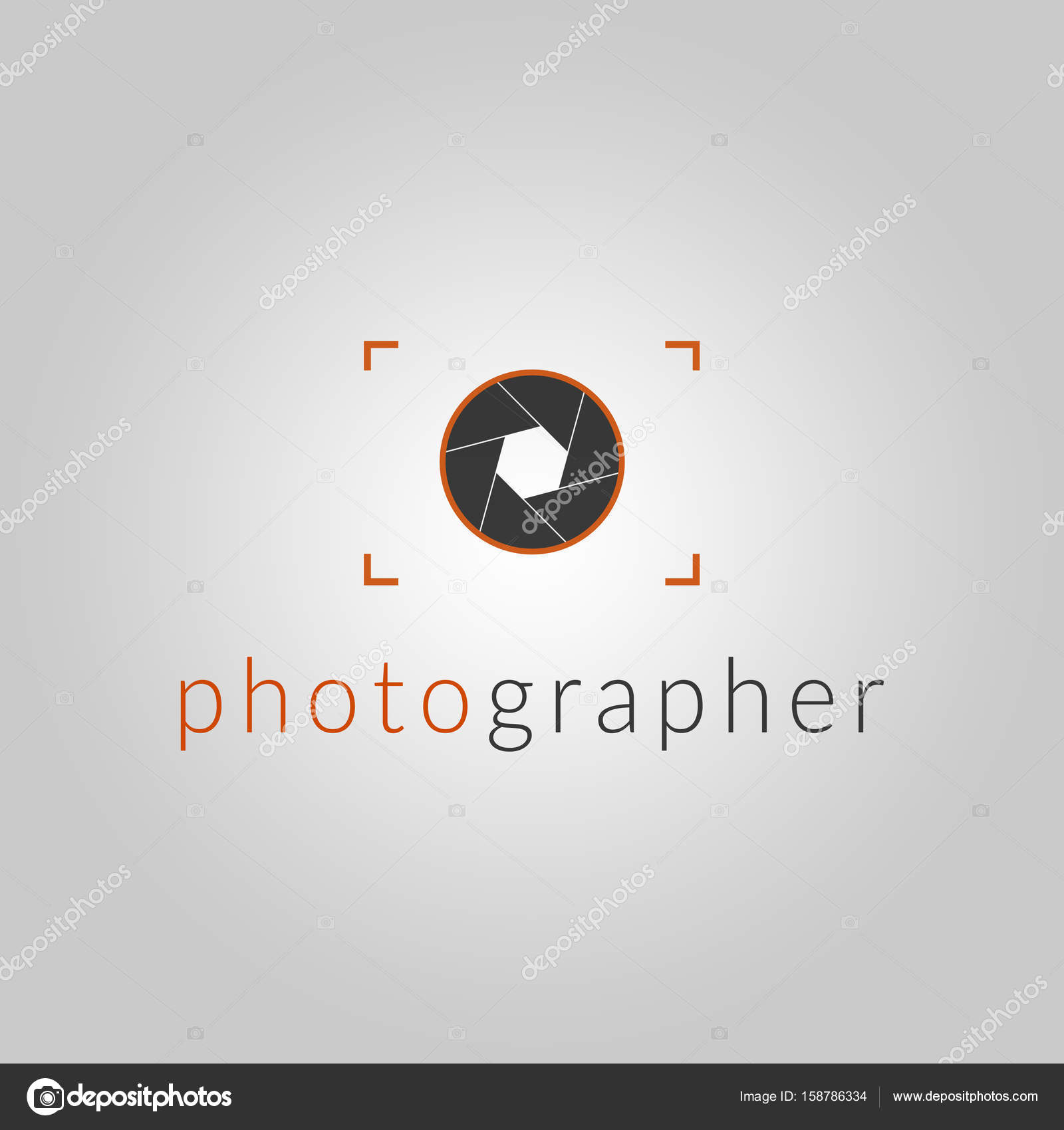 Photographer logo line, camera, record, photo — Stock Photo © adzic ...