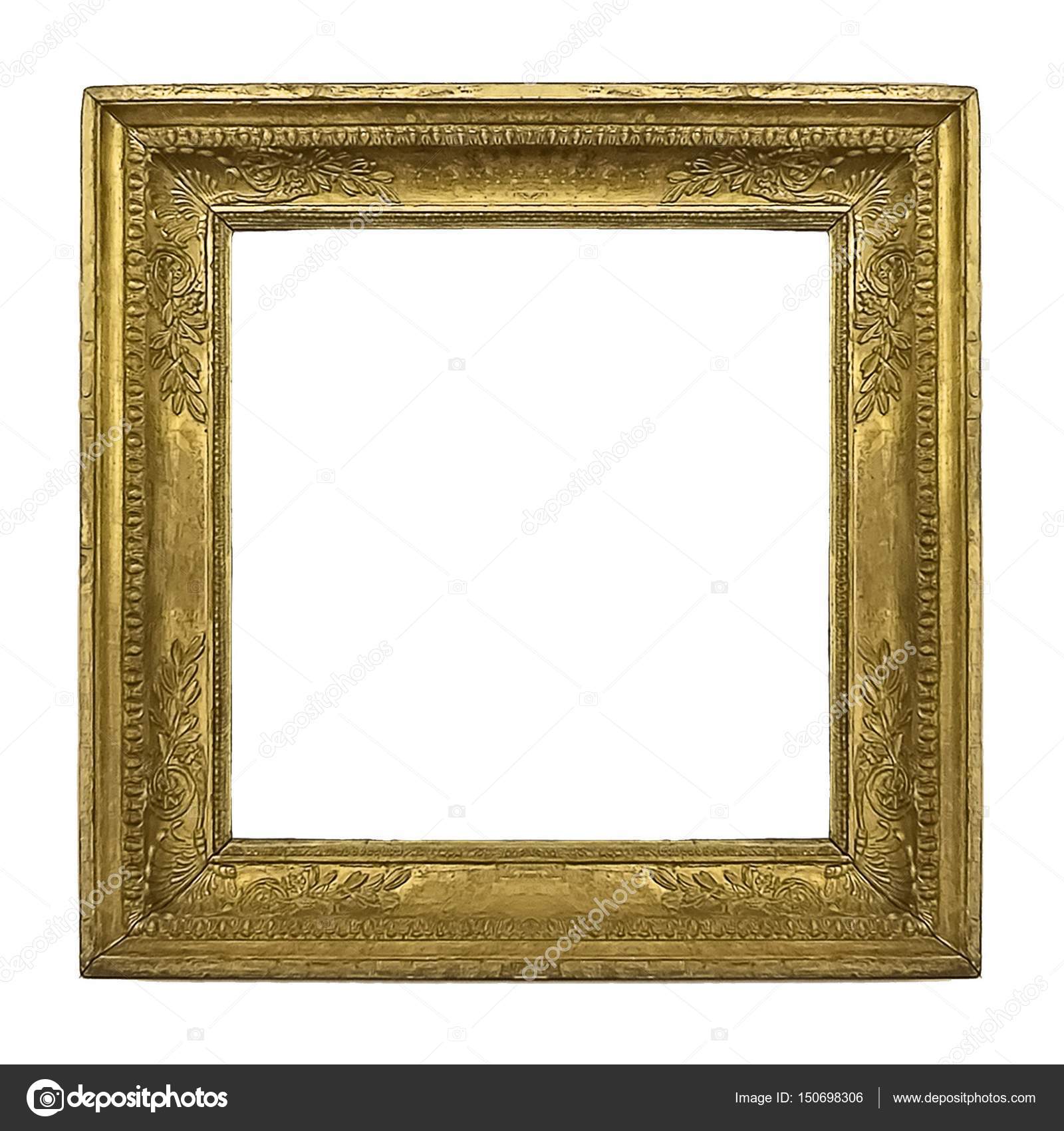 Gold wooden frame — Stock Photo © Prokrida #150698306