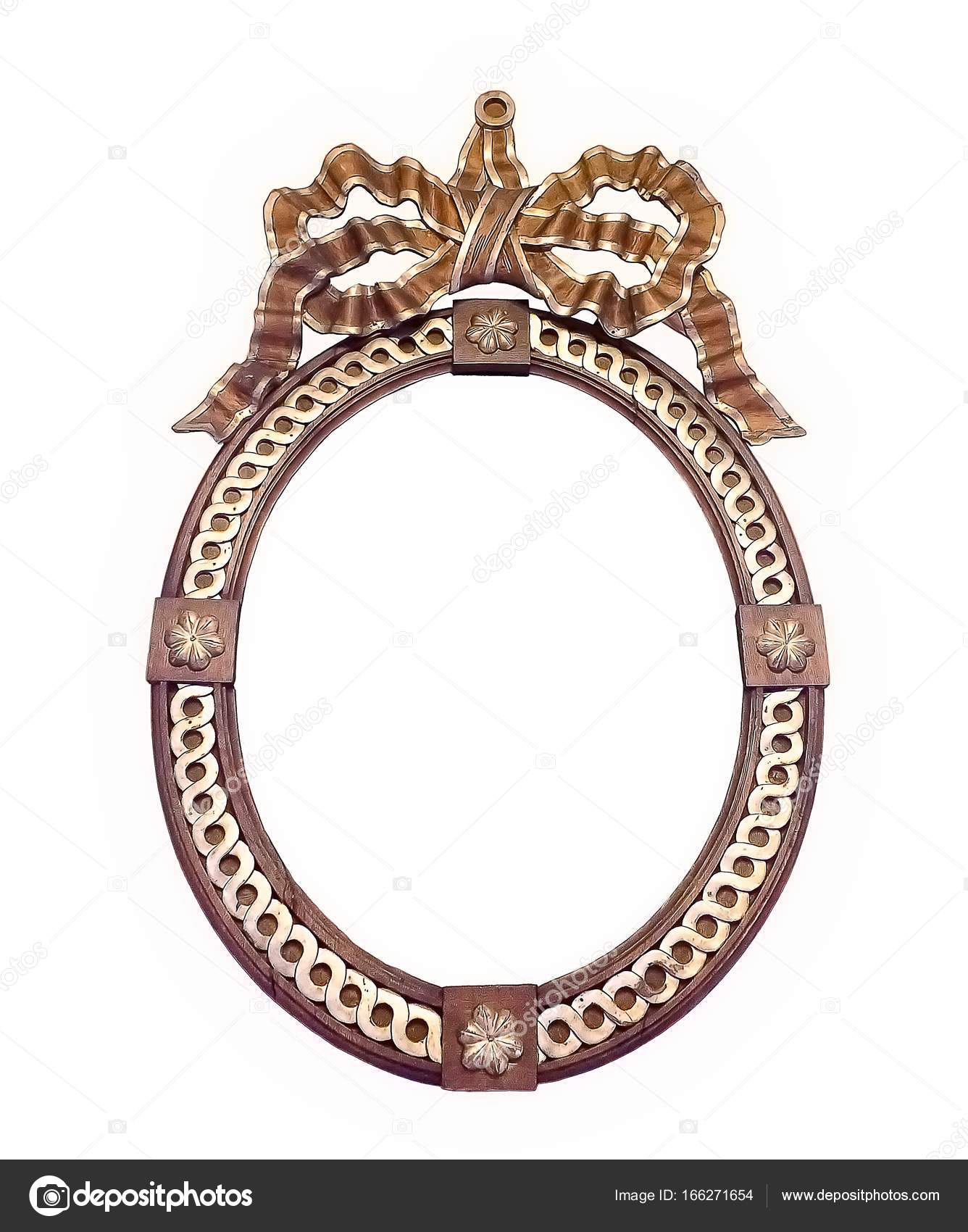 Gold frame for masterpieces on a white background Stock Photo by ...