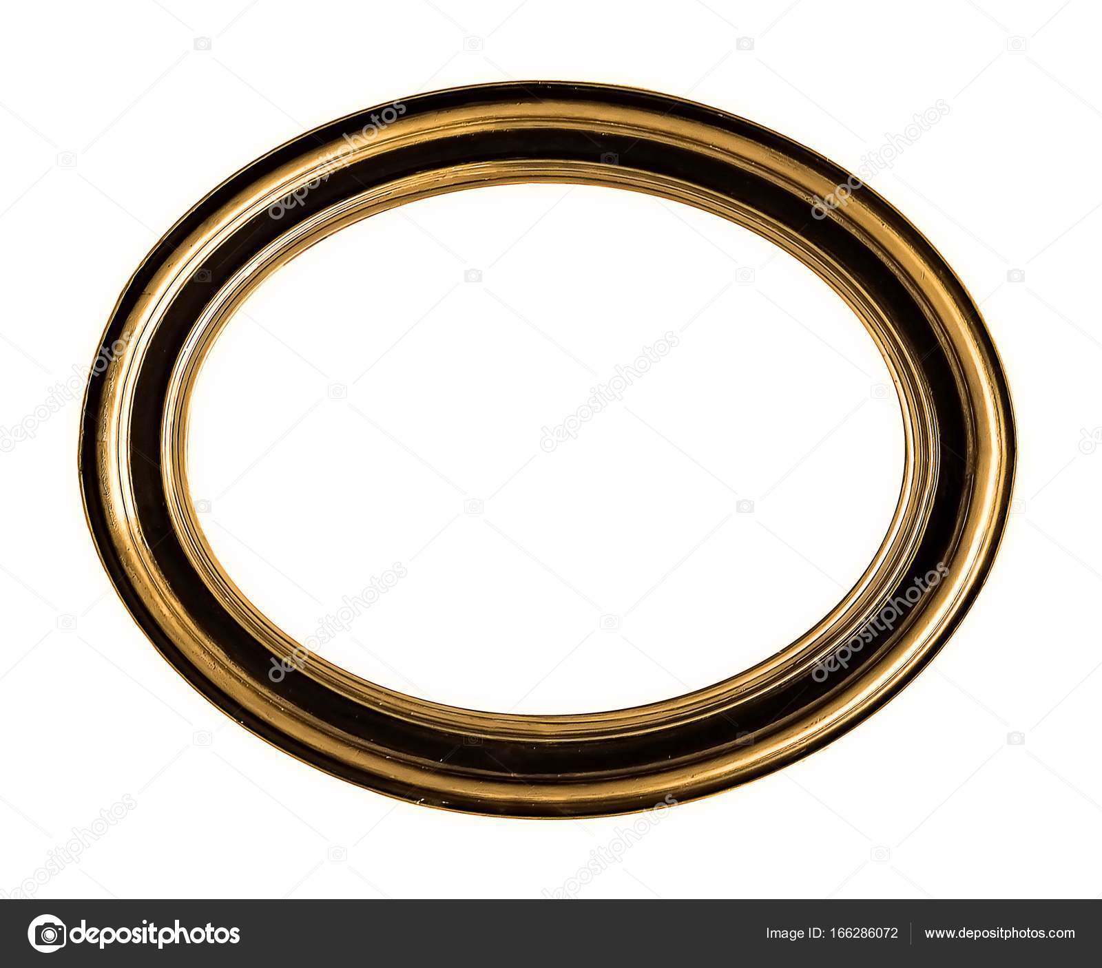 Gold frame for masterpieces on a white background — Stock Photo ...