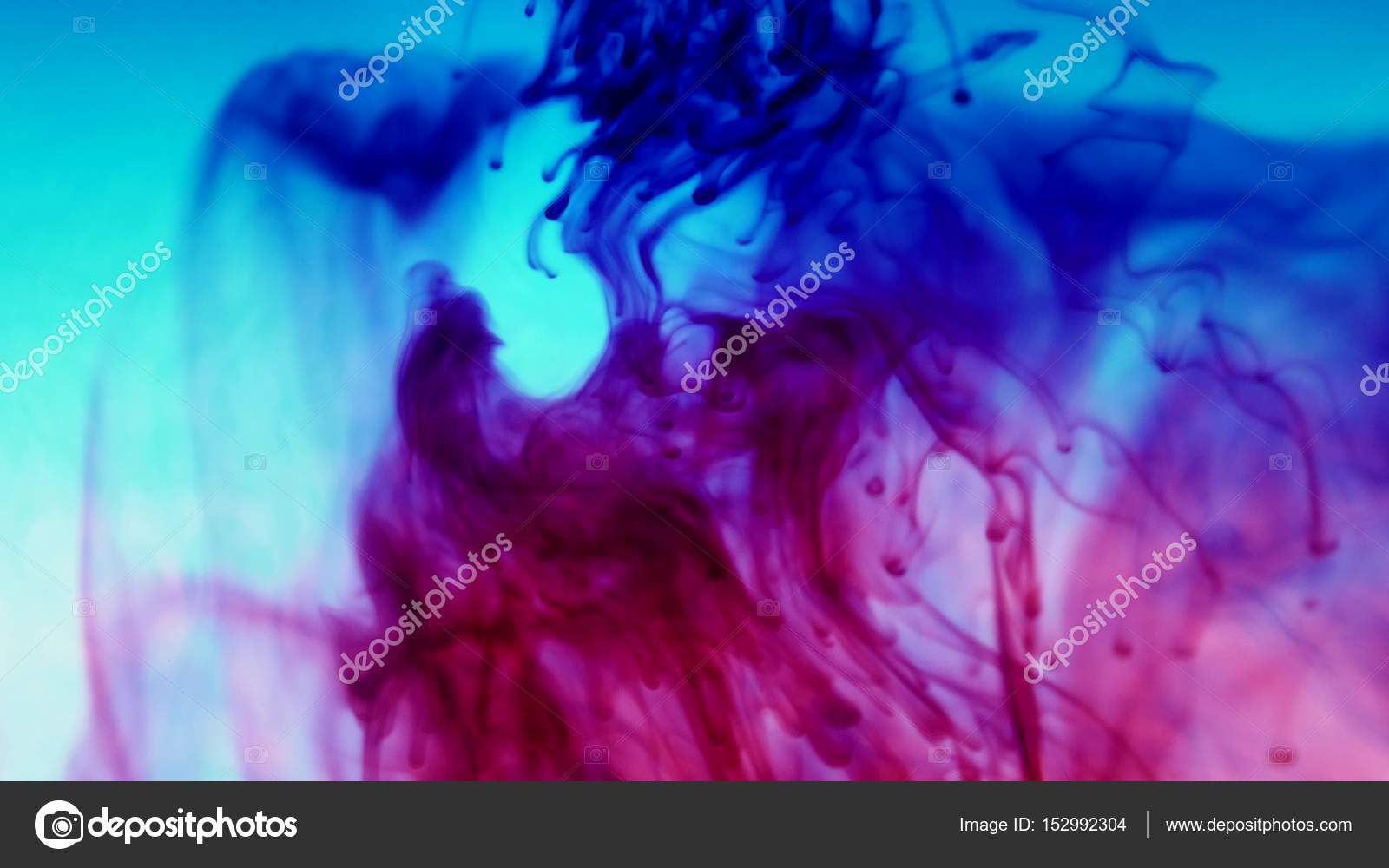 Colorful Paint Ink Drops Splash in Underwater in Water Pool — Stock ...