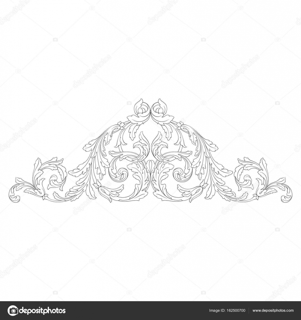 Baroque vector vintage elements Stock Vector Image by ©AcantStudio ...