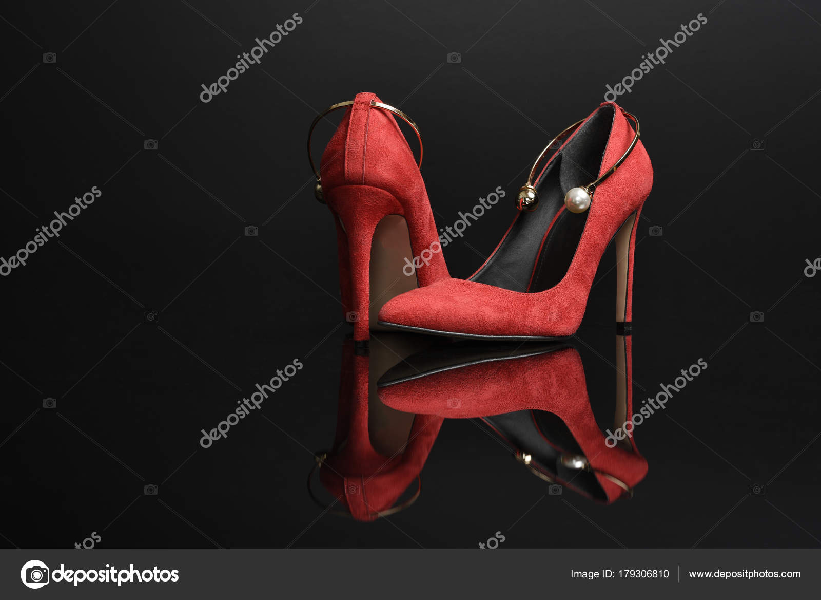 Luxury Red High Heels Woman Shoes Stock Photo by ©mtellioglu 179306810
