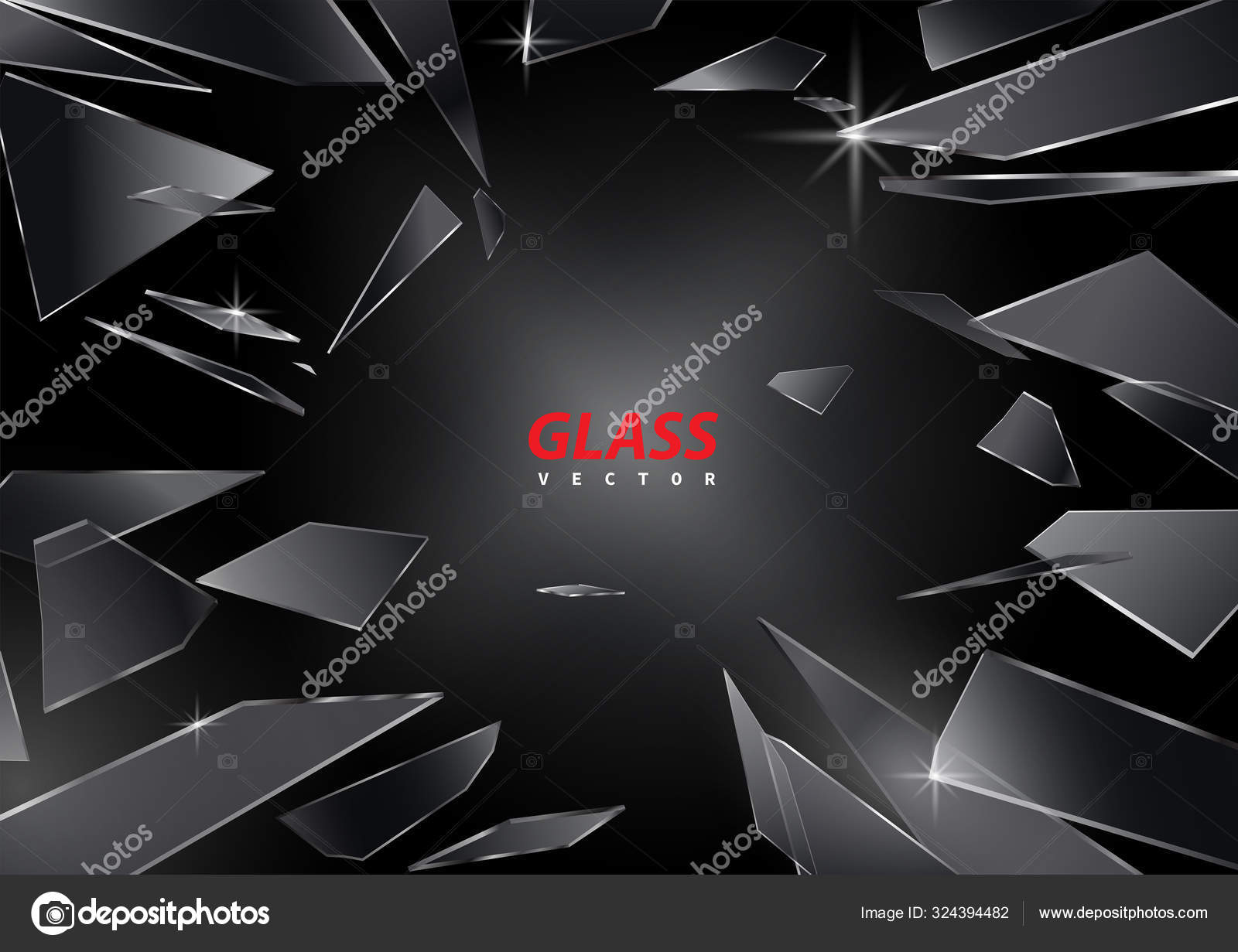 Glass Shards Vector