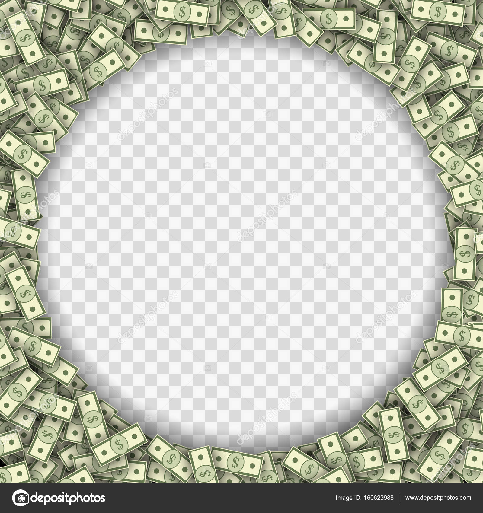 Dollar Bill Border Vector