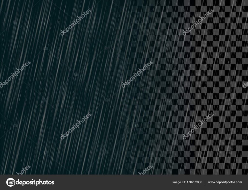 Semitransparent vector rain effect isolated. Stock Vector Image by ...