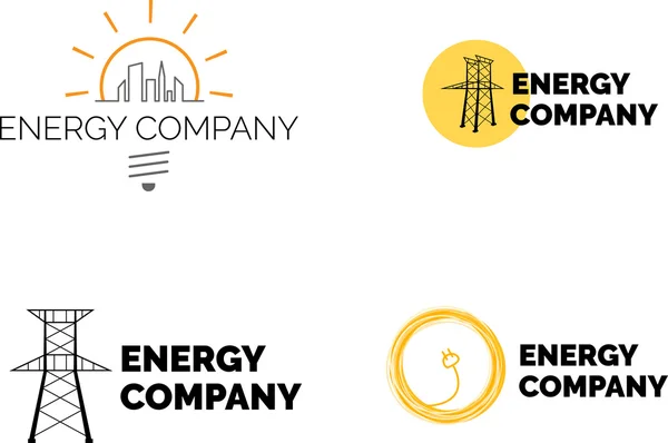 Energy company flat round logo Stock Vector Image by ©vlad.zelinski ...