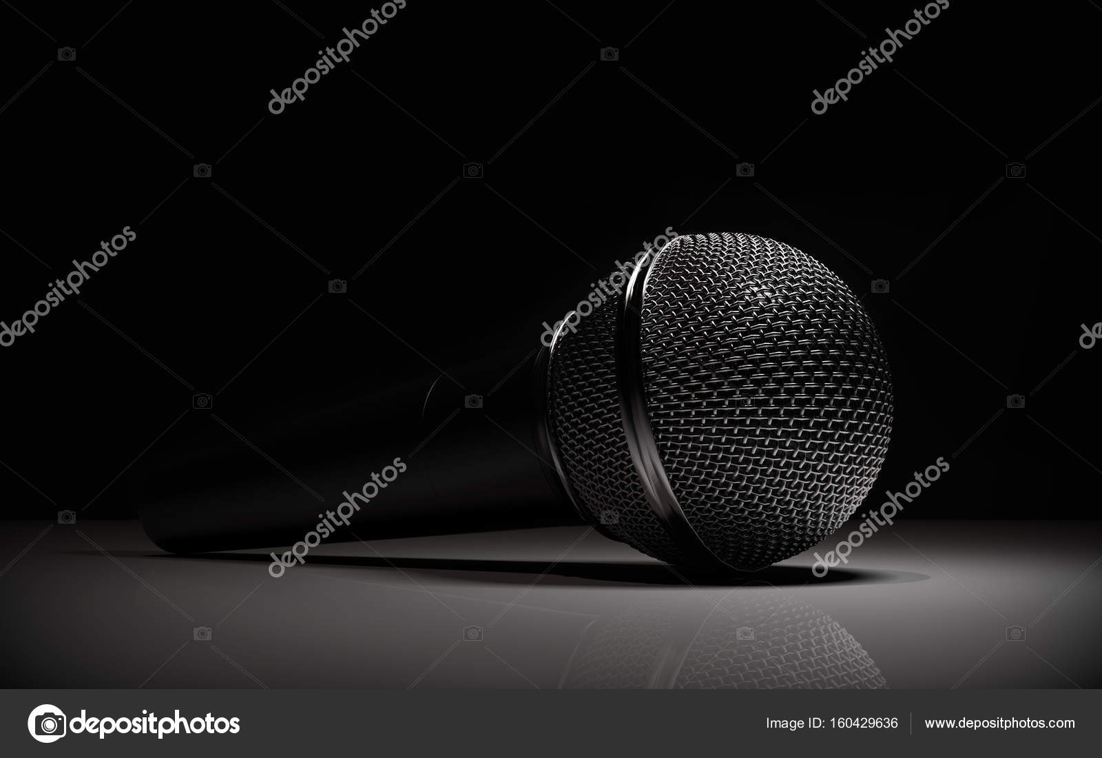 Mic 3D rendering. — Stock Photo © andrija.pajtic@gmail.com #160429636