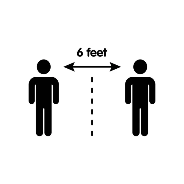 Safe Distance People Recommended Social Distance Meters Information ...