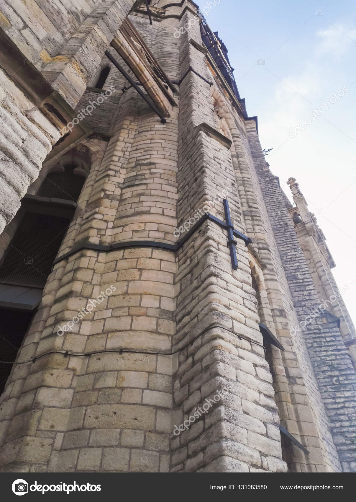Brick wall of the castle in the Delft city Stock Photo by ©fotodrug ...