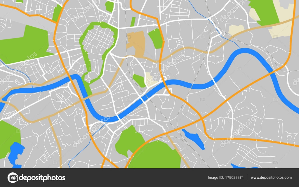 Design Vector Map City Stock Vector Image by ©salsep09@gmail.com #179028374