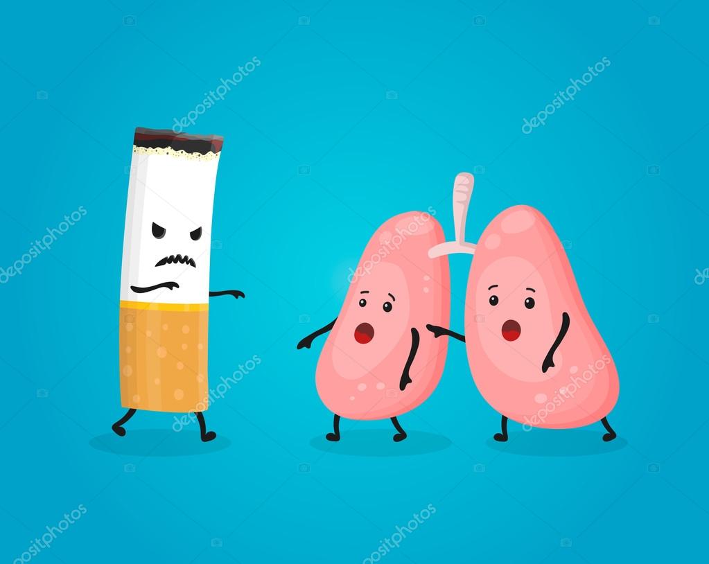 Pulmones de fumar matar. Dejar el concepto de fumar. Cigarrillo mata ...