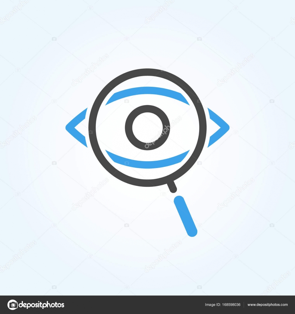 Searching Eye with magnifying glass Stock Vector Image by ©Kahovsky ...