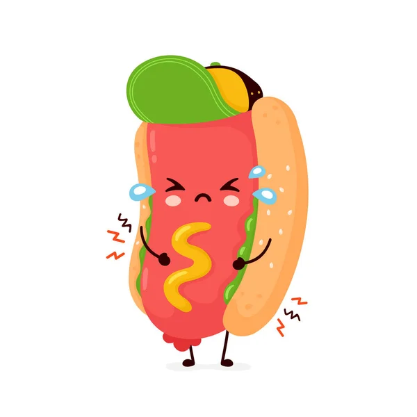Cute happy smiling hot dog. Vector Stock Vector Image by ©Kahovsky ...