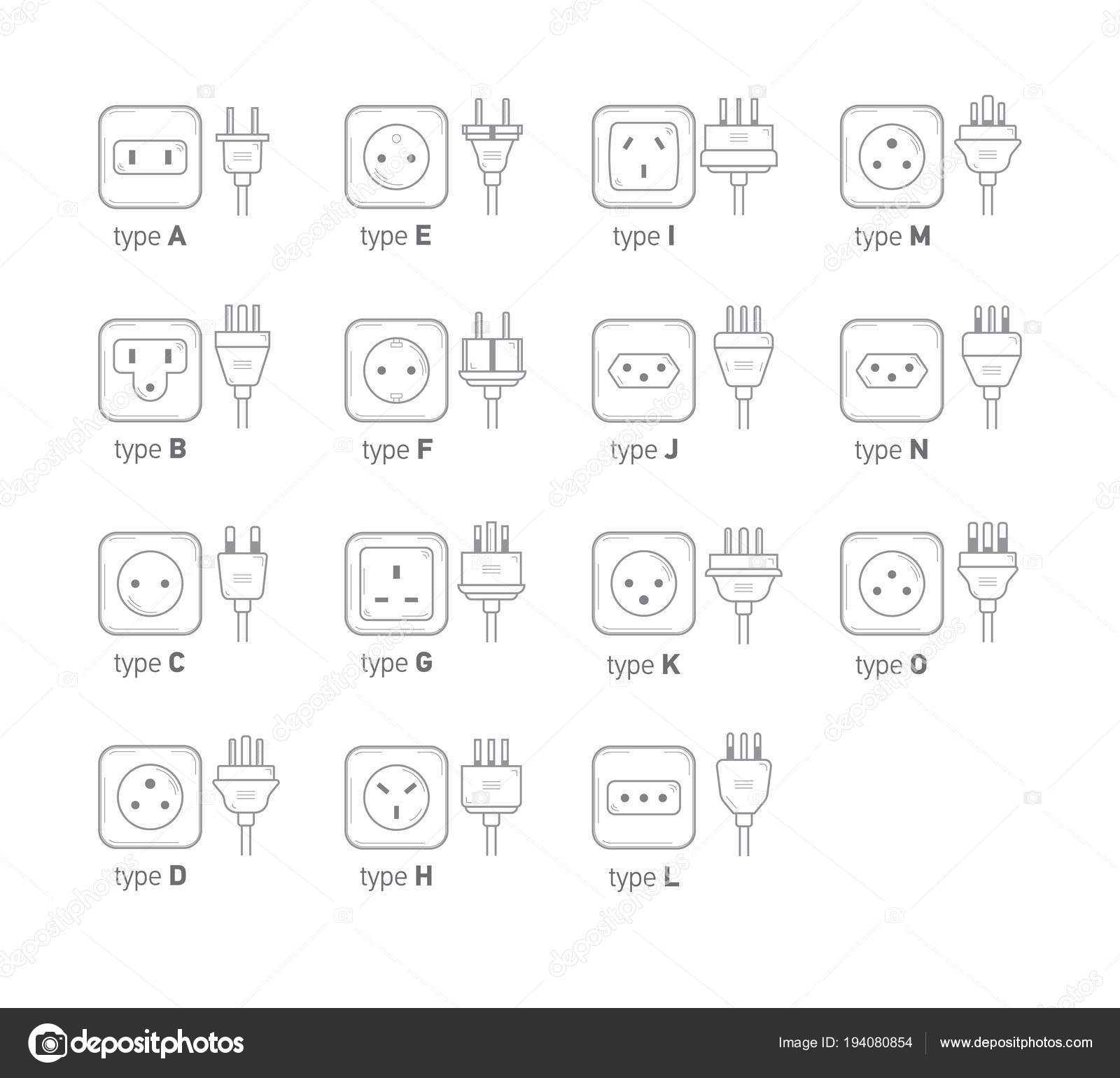 Standard Electrical Outlet Symbol Outlet Plug Icon Images – Browse