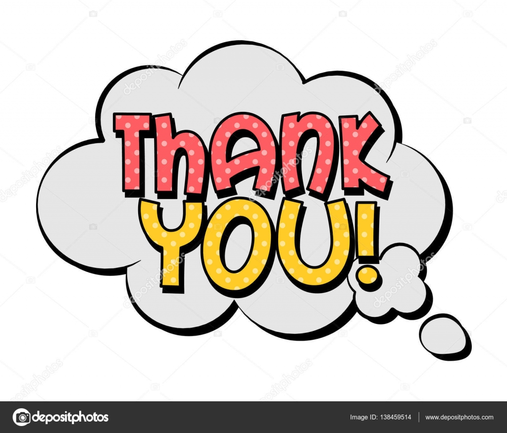 Thank you speech bubble in retro style Stock Vector Image by ...