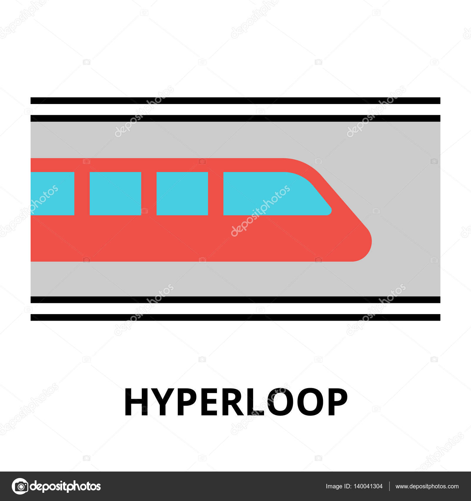 Icon of future technology - hyperloop Stock Vector Image by ©RoseStudio ...
