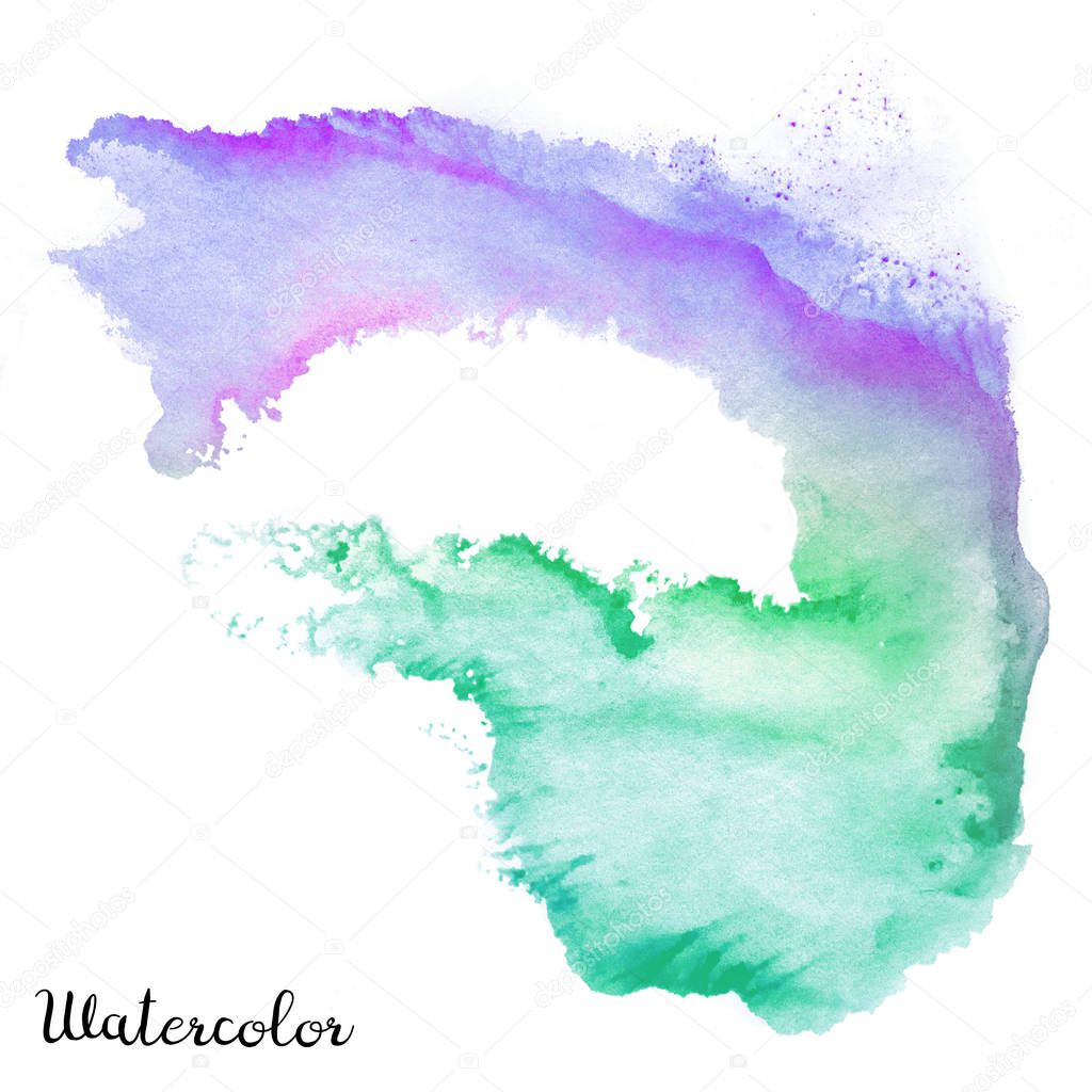 Watercolor colorful blot Stock Illustration by ©fominox #129537080