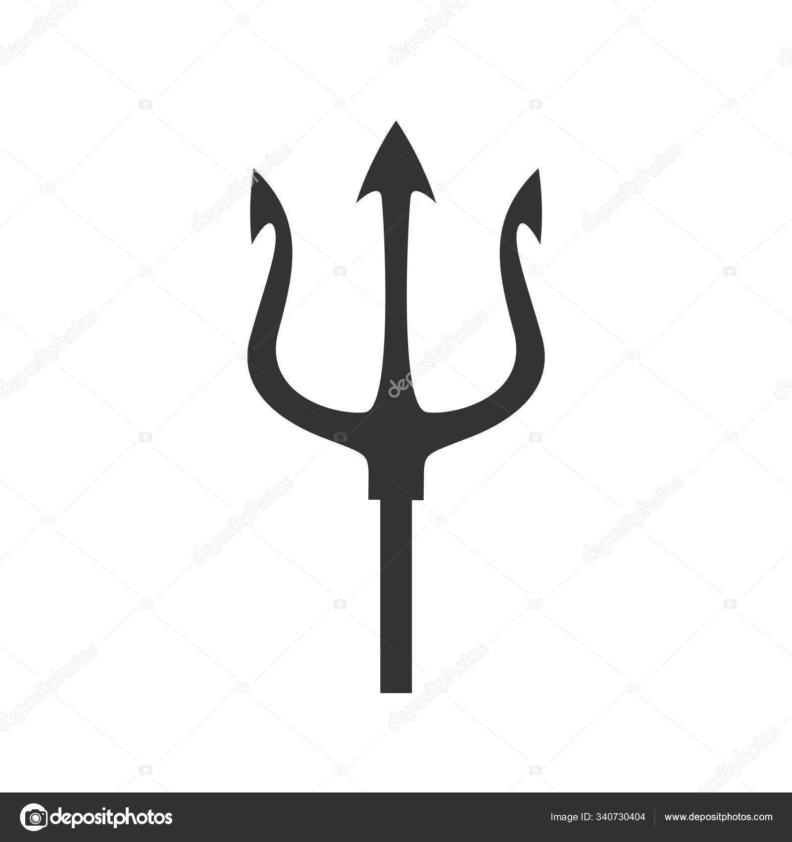Poseidon Symbool Drietand