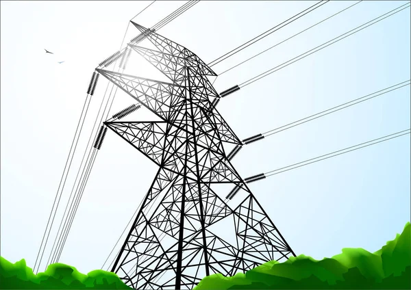 Power line Vector Art Stock Images | Depositphotos