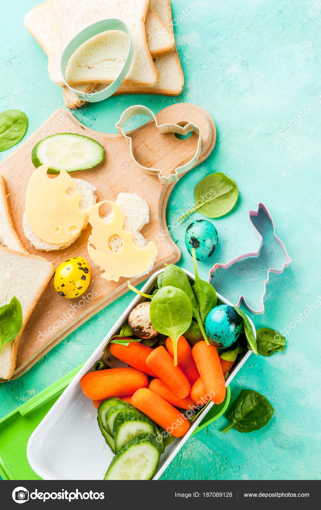Creative kids breakfast lunch box for Easter Stock Photo by ©unixx.0 ...