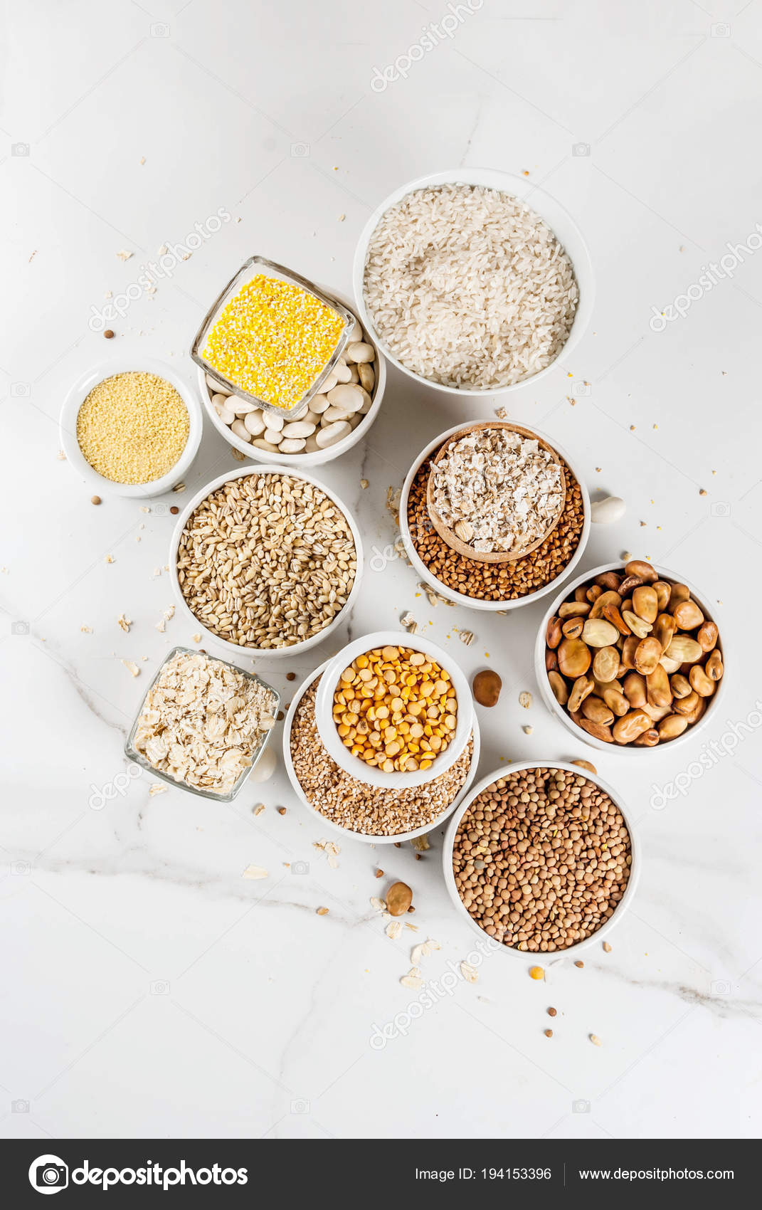 Various types cereal grains groats Stock Photo by ©unixx.0.gmail.com ...