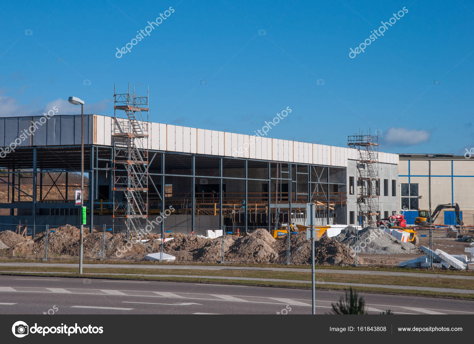 New swimming hal being build in Vordingborg Denmark Stock Photo by ...