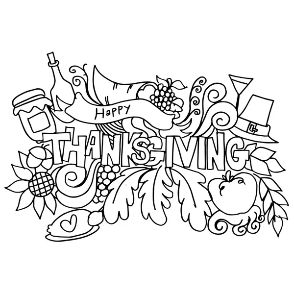 Doodle art of thanksgiving hand draw Stock Vector Image by ©kongvector ...