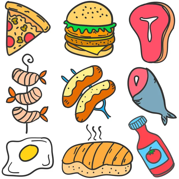 Food doodles — Stock Vector © topform #24325129 Food doodles — Stock Vector © topform #24325129