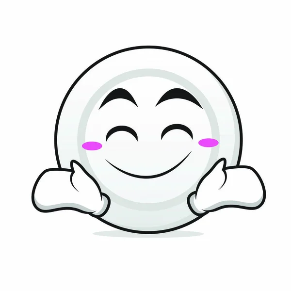 Sad face plate cartoon character Stock Vector Image by ©kongvector ...