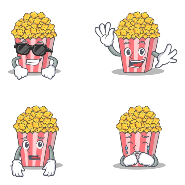 Cartoon popcorn character — Stock Vector © Seamartini #53333569