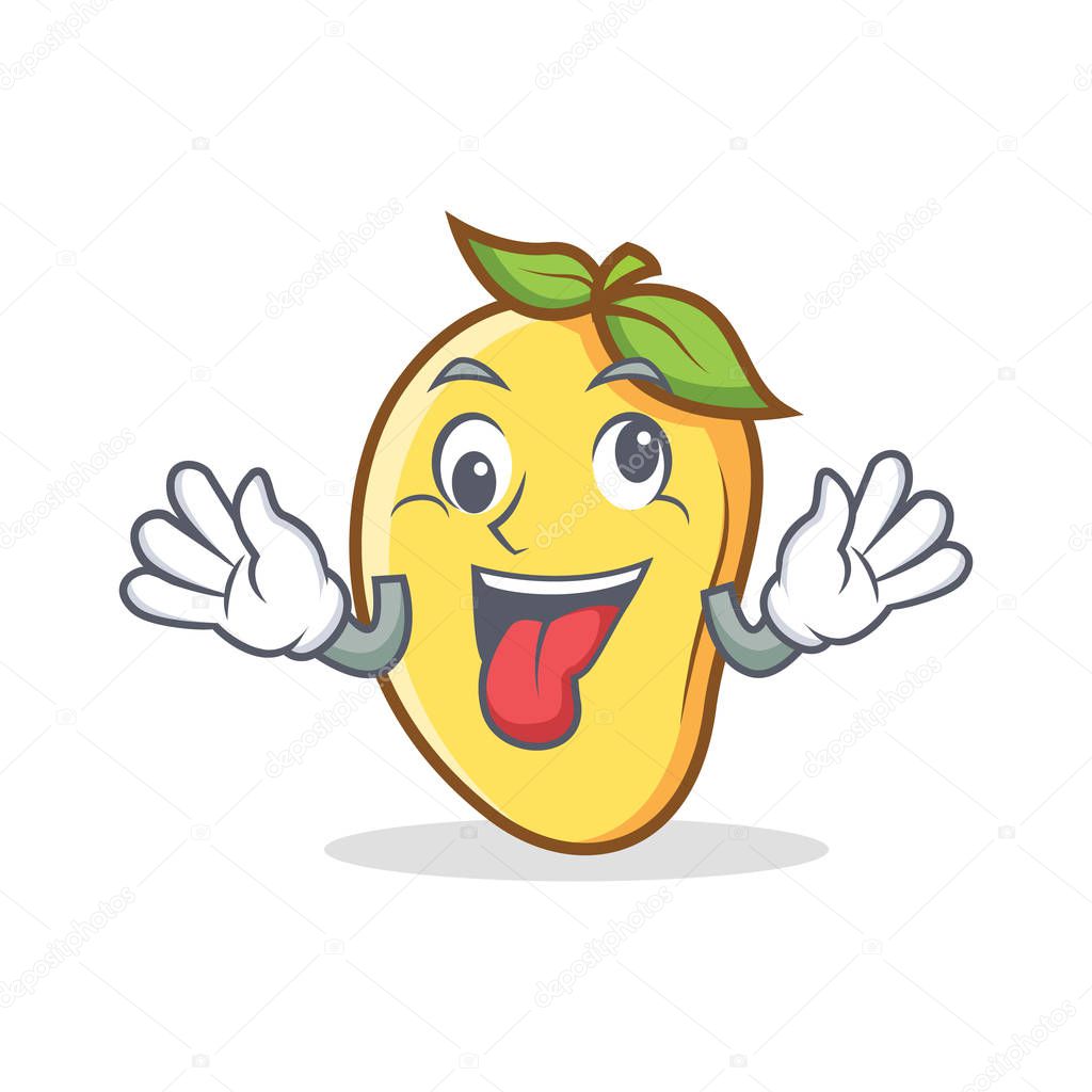 Mango loco personaje de la mascota de dibujos animados 2023