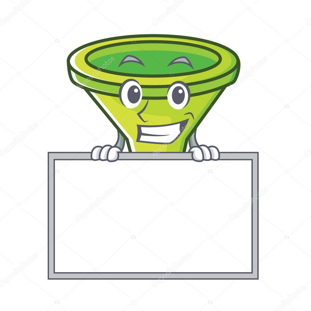 Sonriendo con el estilo de dibujos animados de carácter de embudo de ...